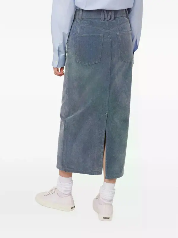 Moschino Midi Button-fastening Denim Skirt
