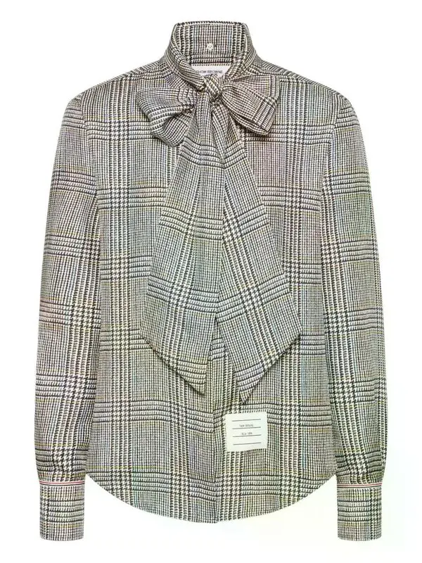 Thom Browne Hunting Tweed Silk Twill Shirt