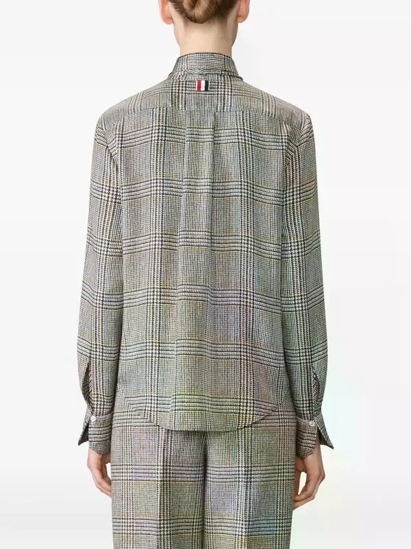 Thom Browne Hunting Tweed Silk Twill Shirt