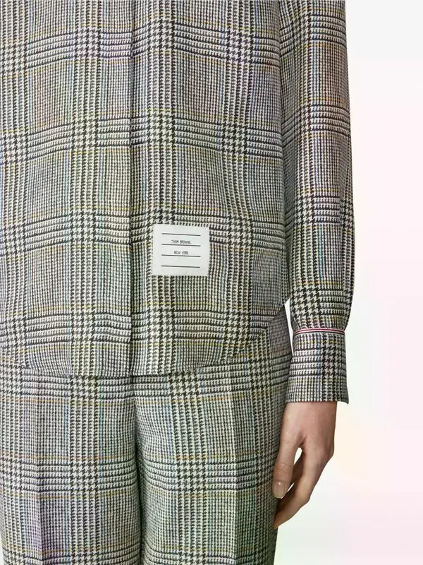 Thom Browne Hunting Tweed Silk Twill Shirt