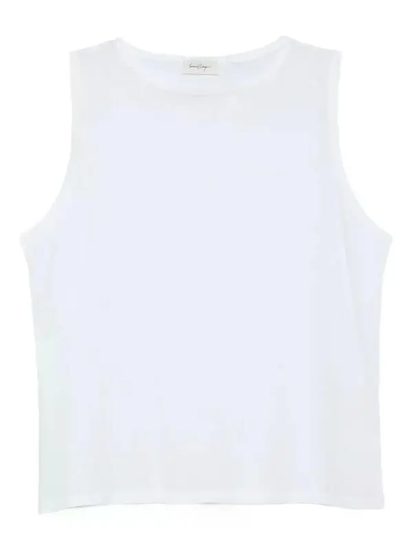 SECOND / LAYER Sleeveless Tank Top - White