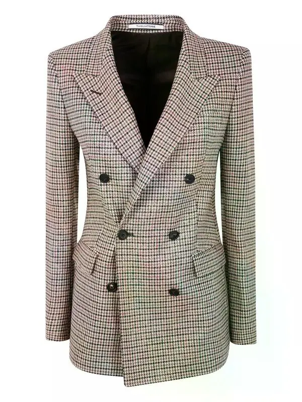 Tagliatore Houndstooth Double-breasted Blazer