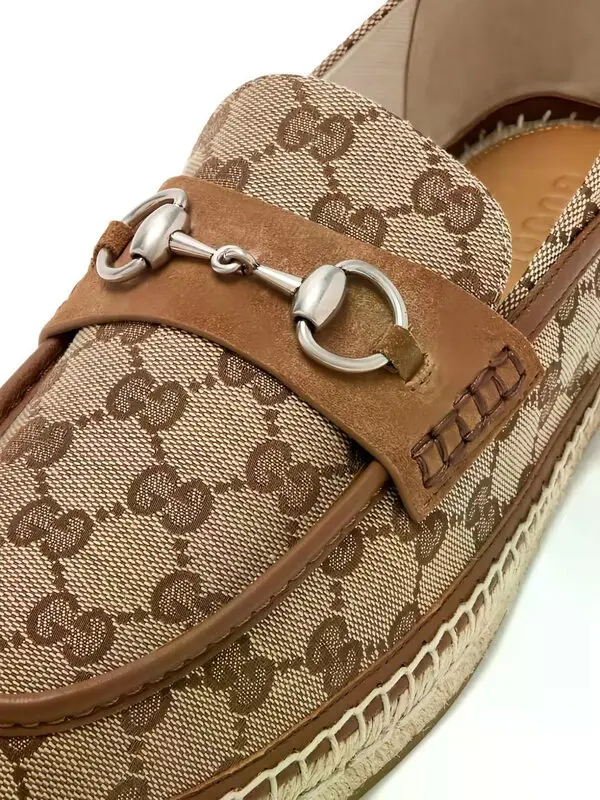 Gucci Monogram Horsebit Espadrilles