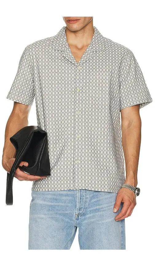 Marine Layer Jacquard Resort Shirt In . Also