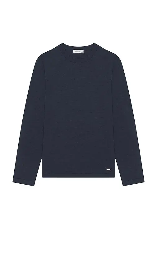 Simkhai Peter Long Sleeve Pullover Sweater - Navy