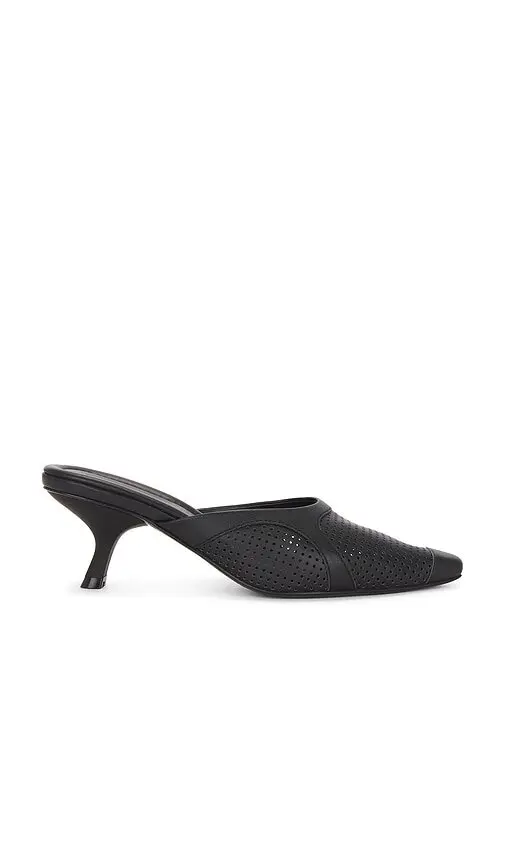ST. AGNI Perforated Heel Mules