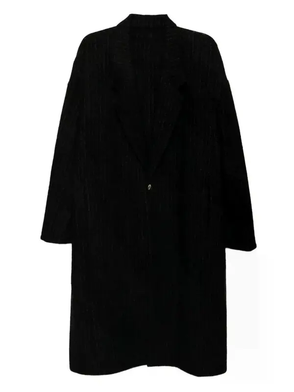 DEVOA Pinstripe Wool Coat