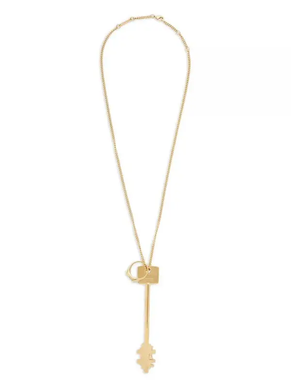 Rabanne Key Pendant Necklace - Gold