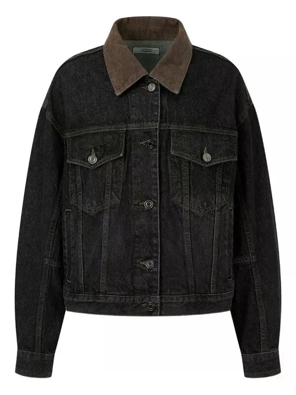 STUDIO TOMBOY Corduroy-collar Denim Jacket