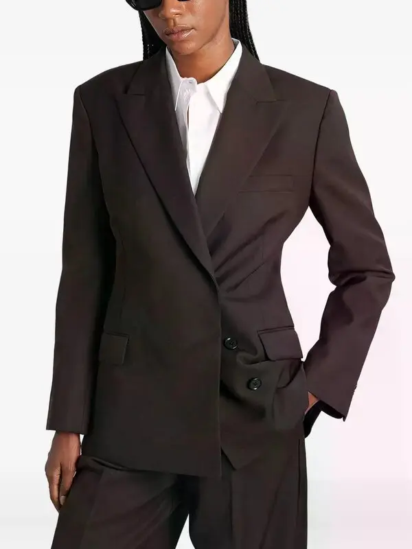 ANINE BING Double-breasted Wool Blazer