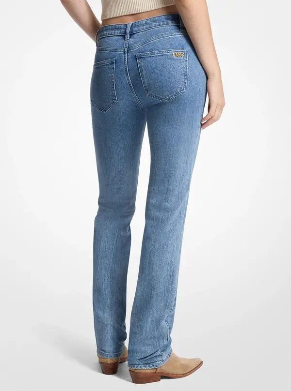 Michael Kors Stretch Denim Cigarette Jeans - Blue