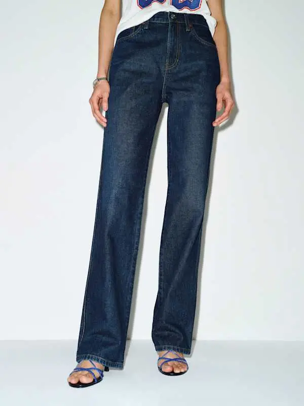 REFORMATION Val 90s Mid Rise Straight Leg Jeans