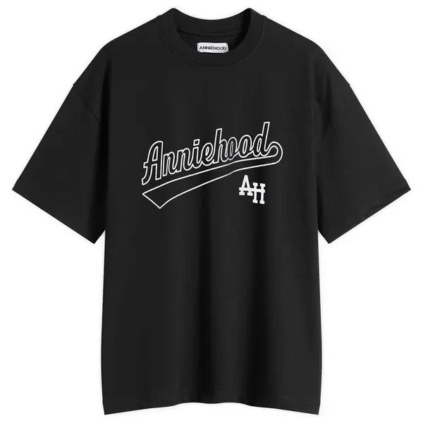ANNIE HOOD Baseball T-shirt - Black