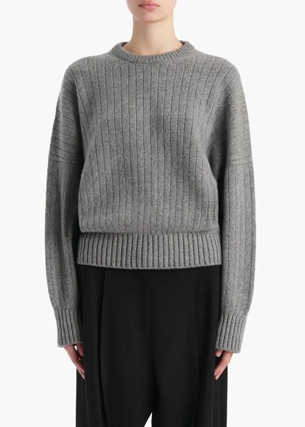 Khaite Lennox Cashmere Sweater - Fog
