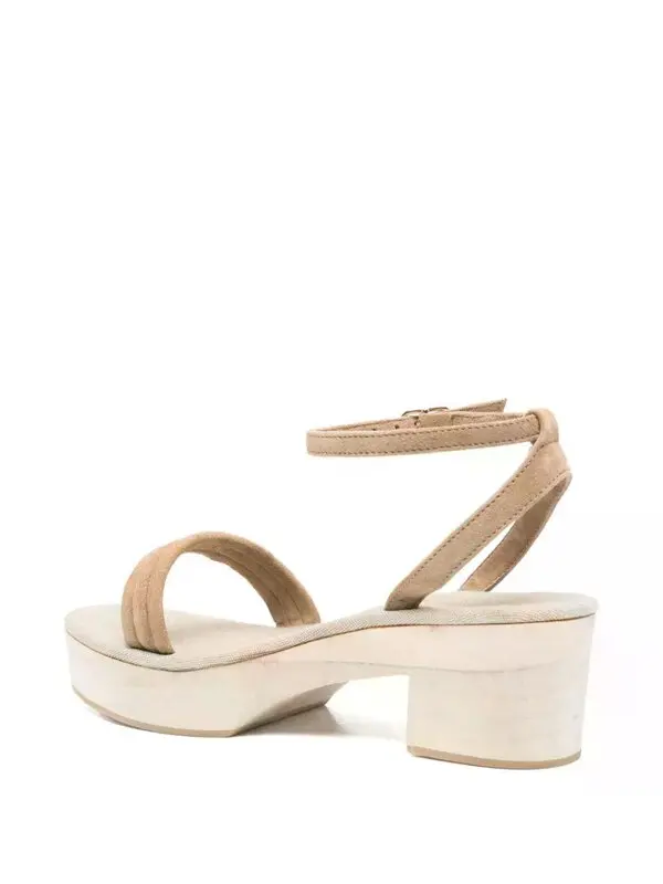 ANNE THOMAS Ankle-strap Platform Sandals
