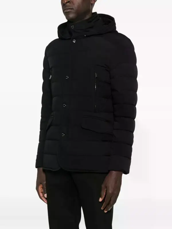 MOORER Buttoned Quilted Padded Jacket