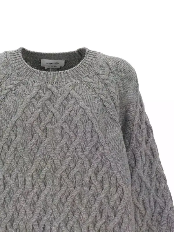Alexander McQueen Cable-knit Wool Sweater