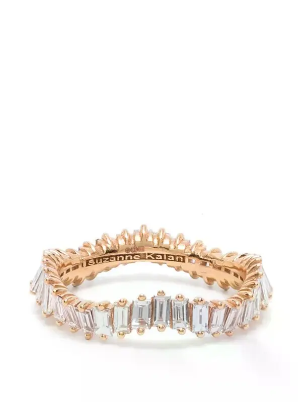 SUZANNE KALAN Classic Diamond Bar Ring - Gold