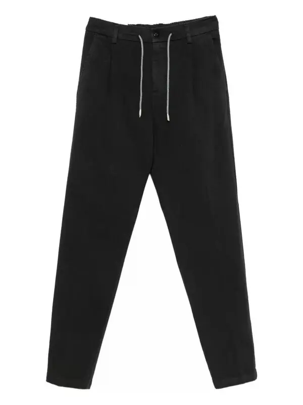 Eleventy Drawstring Trousers - Black