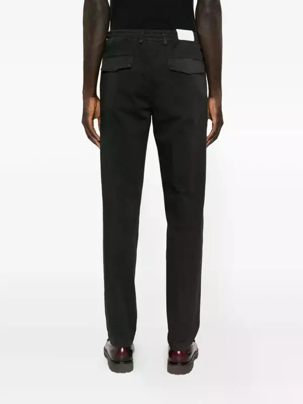 Eleventy Drawstring Trousers - Black