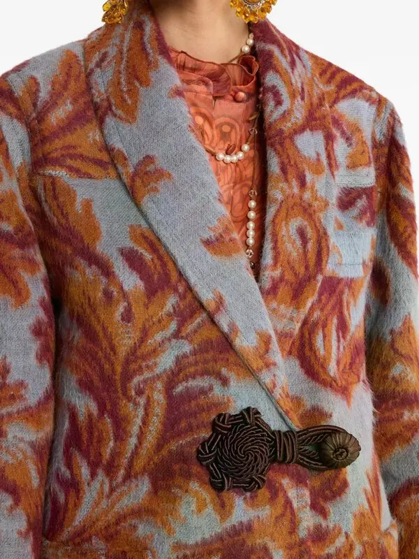 Etro Jacquard Toggle Coat