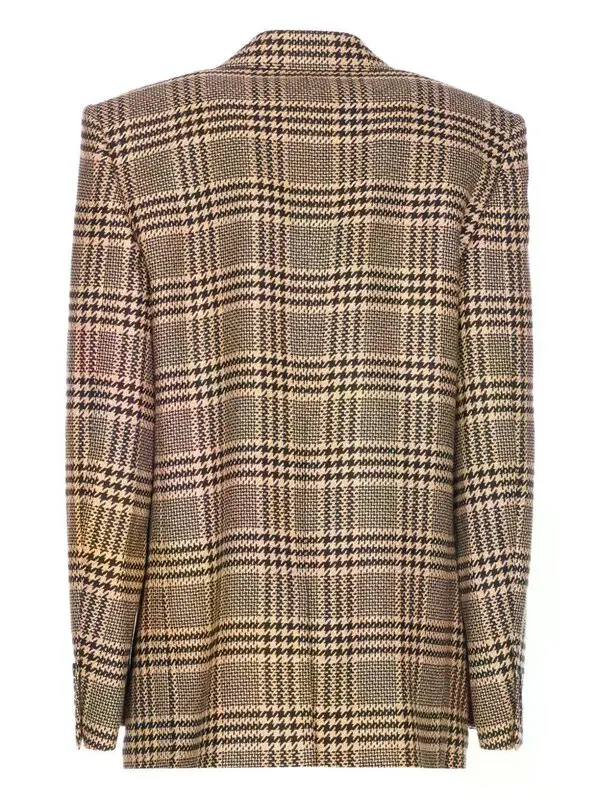 Saint Laurent Double-breasted Check Blazer