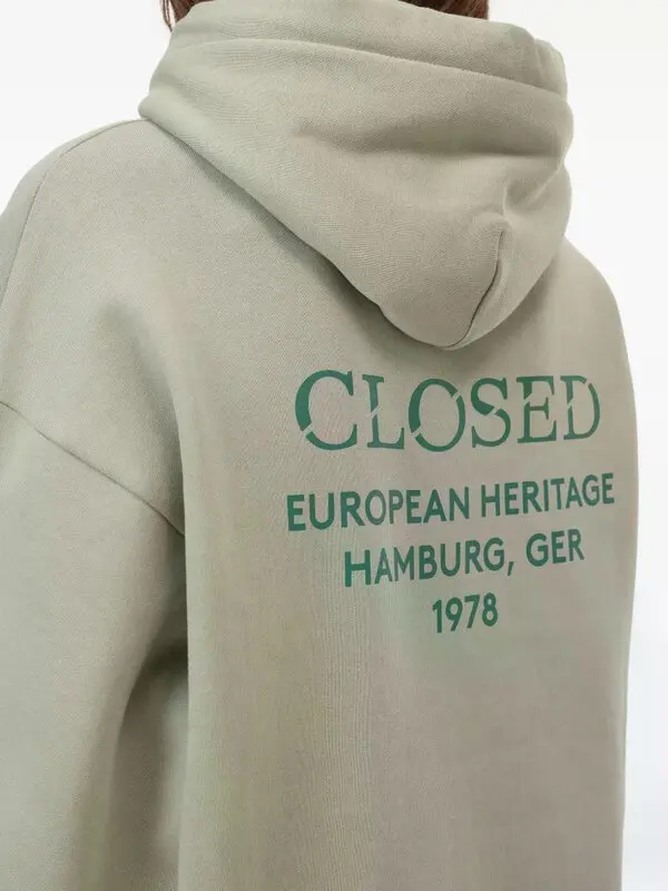 Closed Hooded Organic Cotton Sweatshirt