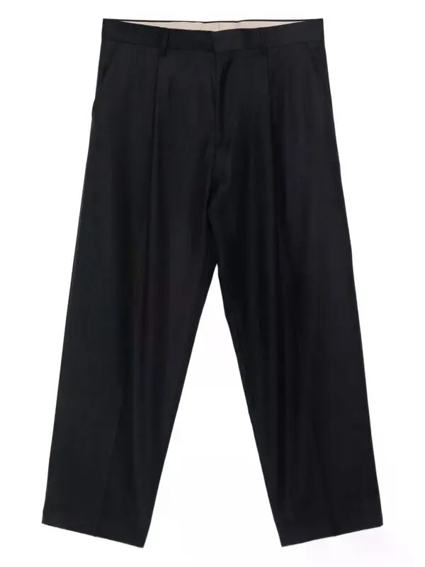 COSTUMEIN Pleated Wool Trousers - Blue