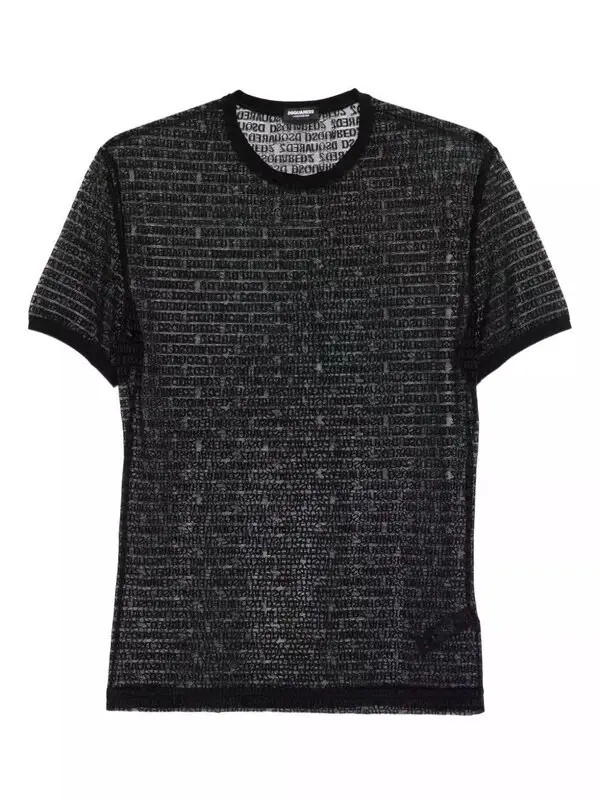 Dsquared2 Logo-print Mesh T-shirt