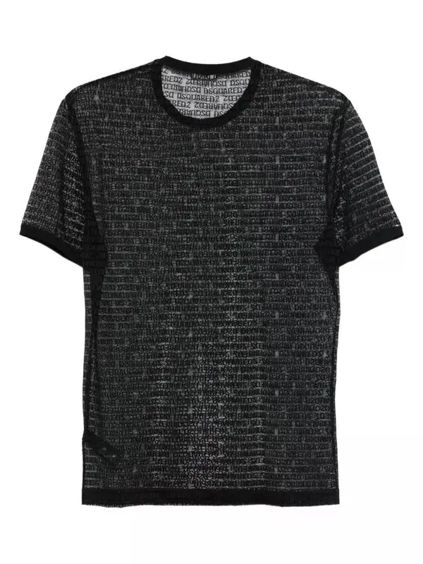 Dsquared2 Logo-print Mesh T-shirt