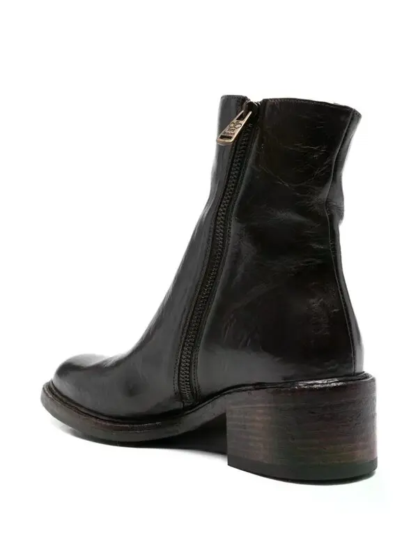 KING TARTUFOLI 50mm Leather Zipped Ankle Boots