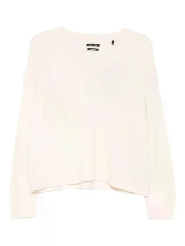 Marc O&#x27;polo V-neck Sweater - Neutrals