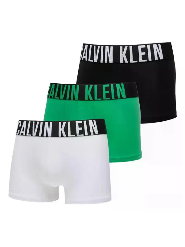 Calvin Klein Intense Power Logo-waistband Trunks - Black