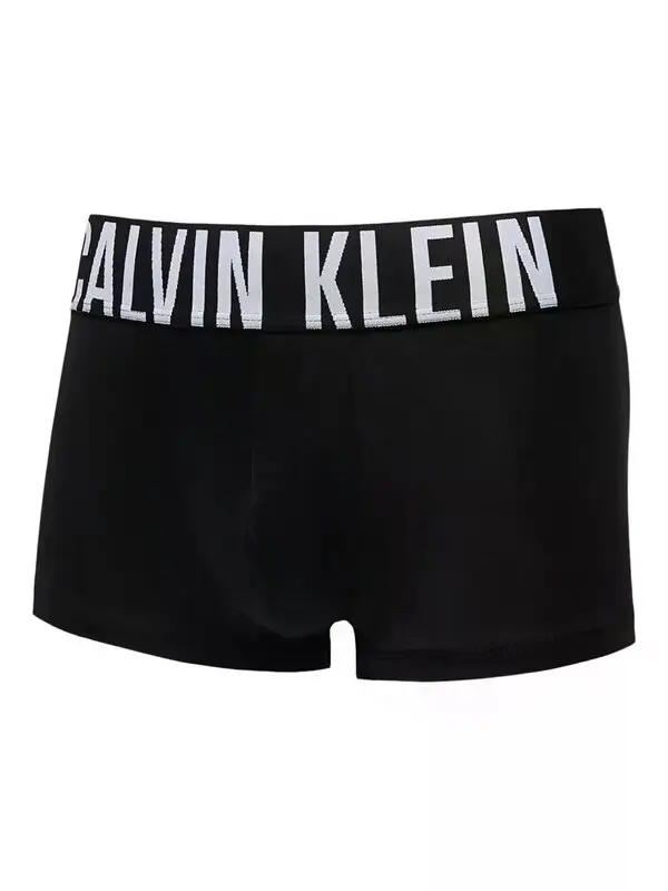 Calvin Klein Intense Power Logo-waistband Trunks - Black