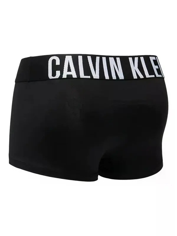 Calvin Klein Intense Power Logo-waistband Trunks - Black
