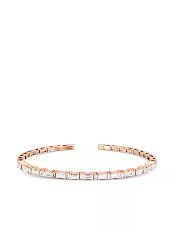 SUZANNE KALAN 18k Rose Diamond Bangle - Gold