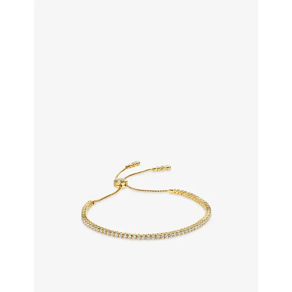 CARAT* LONDON Lexi Vermeil And Cubic Zirconia Bracelet - Gold