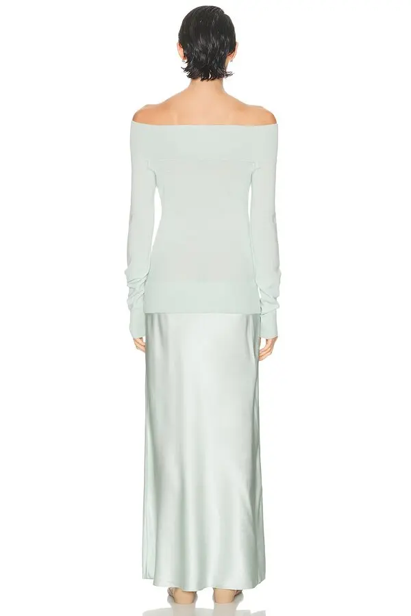 Christopher Esber Shoulderless Cashmere Monument Dress