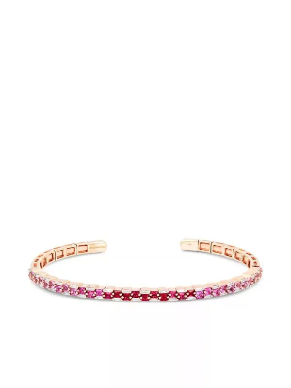SUZANNE KALAN 18k Rose Multi-stone Bangle - Gold