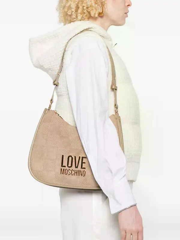 Moschino Quilted Shoulder Bag - Neutrals