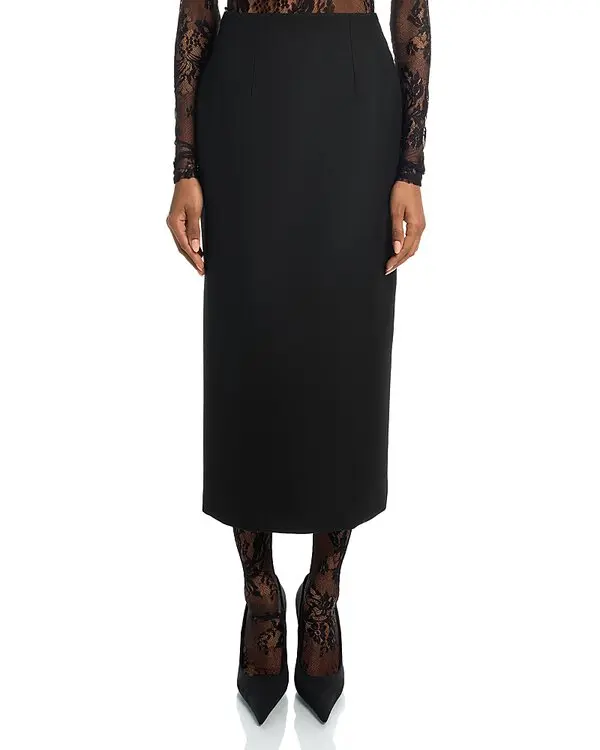 Wardrobe.NYC Contour Midi Skirt - Black