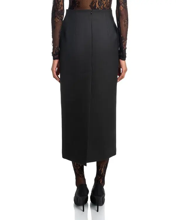 Wardrobe.NYC Contour Midi Skirt - Black