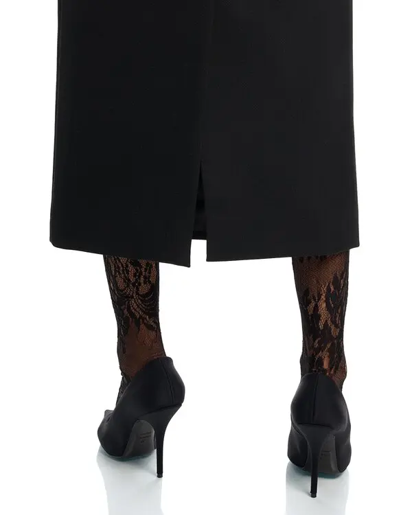 Wardrobe.NYC Contour Midi Skirt - Black