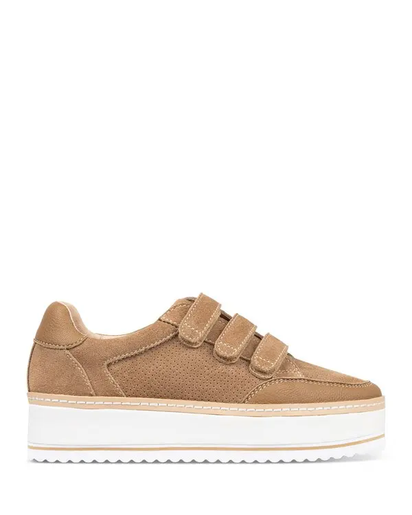 DONALD PLINER Suede Platform Sneakers