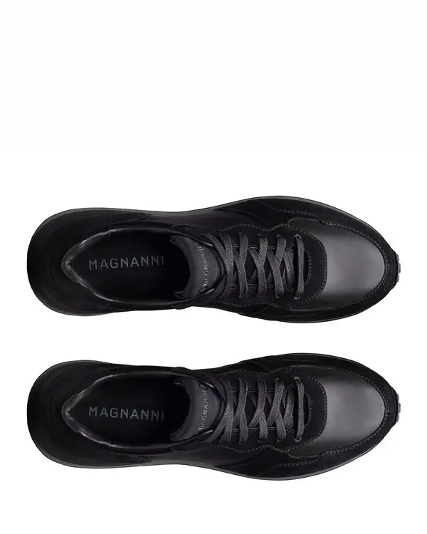 Magnanni Syros Lace Up Sneakers - Black