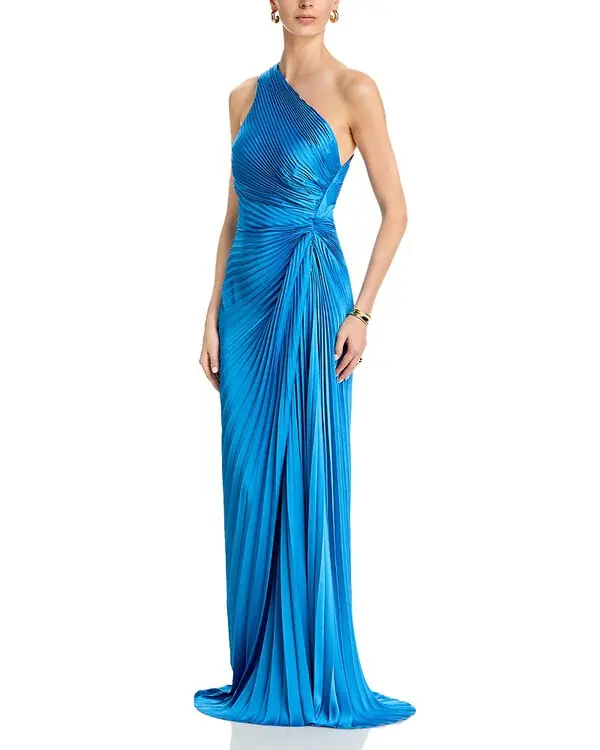 A.L.C. Lara Pleated One Shoulder Gown - Capri