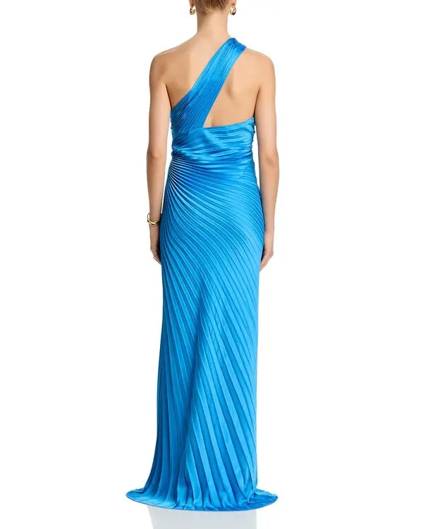 A.L.C. Lara Pleated One Shoulder Gown - Capri