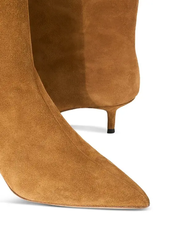 Staud Sebastian Suede Kitten Heel Boots