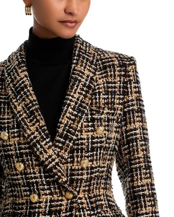 Aqua Cutaway Tweed Jacket