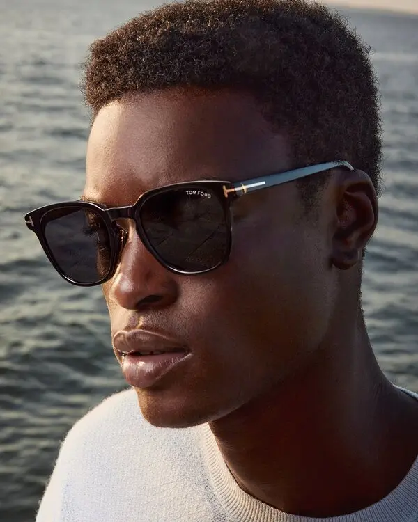 TOM FORD Round Frame Sunglasses 53mm
